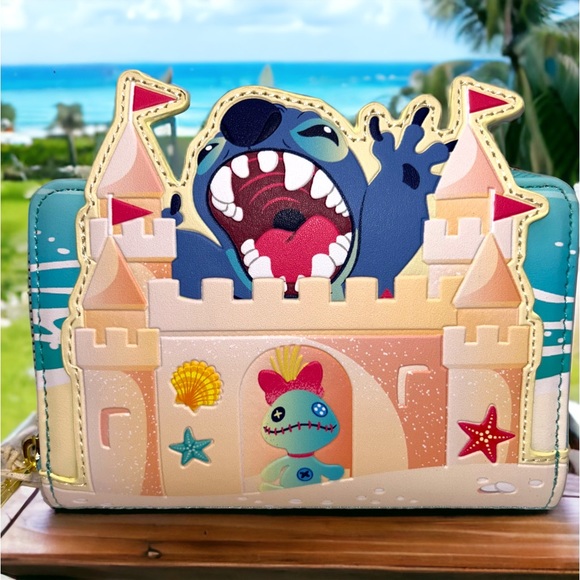 Loungefly | Bags | Disney Stitch Sandcastle Beach Surprise Mini ...